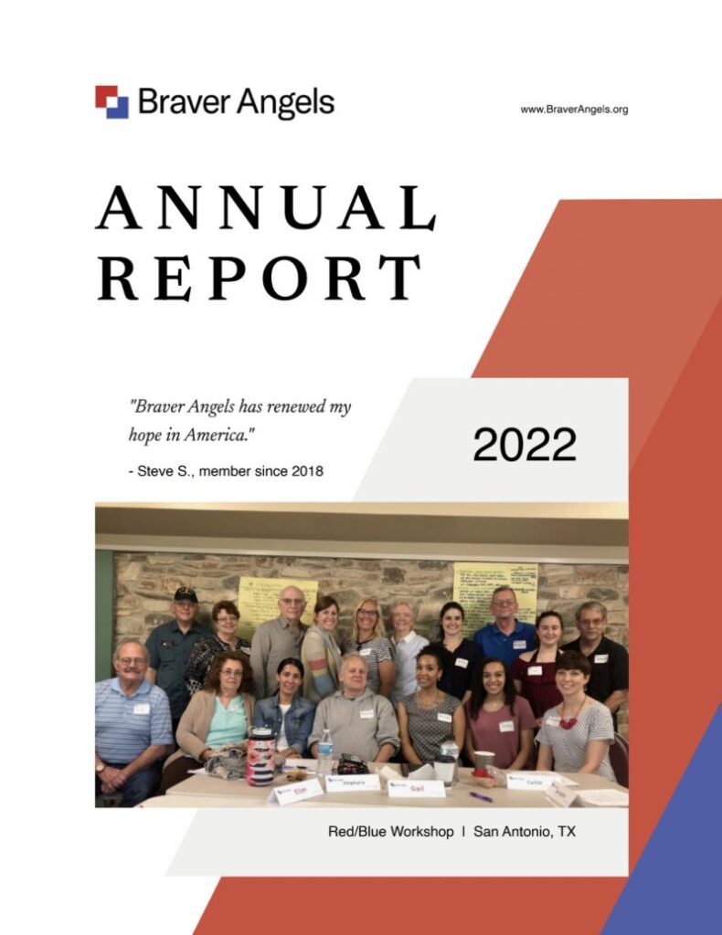 Braver Angels Annual Report 2022 - Braver Angels
